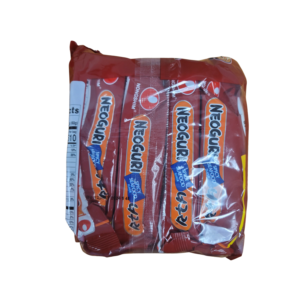 Nongshim Neoguri Spicy Seafood Udon Type Noodle Soup (4x4.2 oz) – Aneka ...