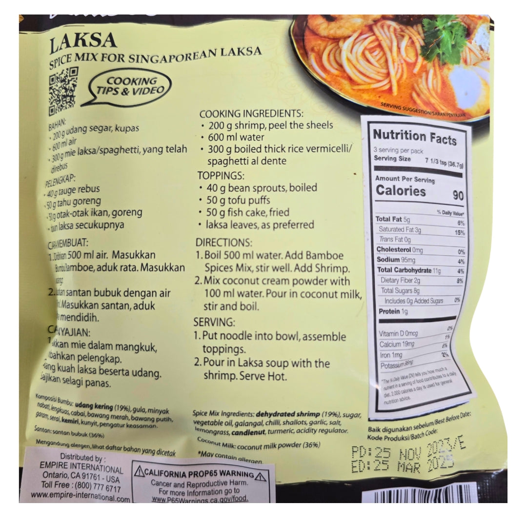 Bamboe Premium Laksa 3.9 Oz – Aneka Market