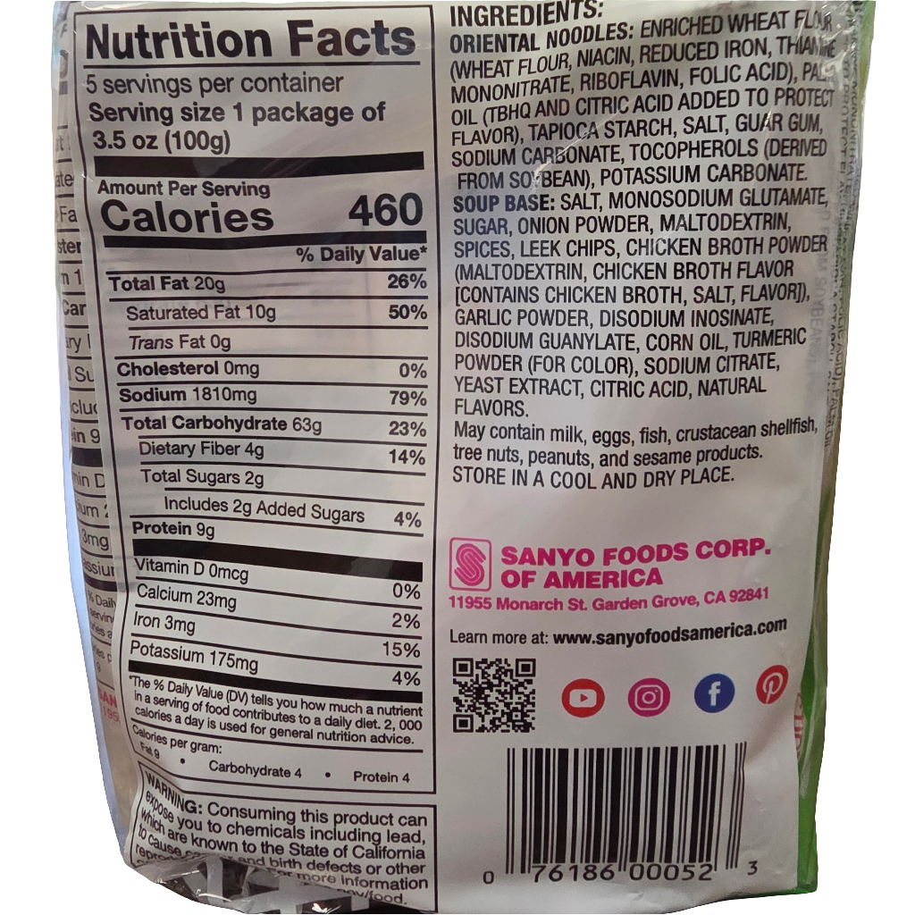 Sapporo Ichiban Chicken Flavored (5x3.5 Oz) 500 g – Aneka Market