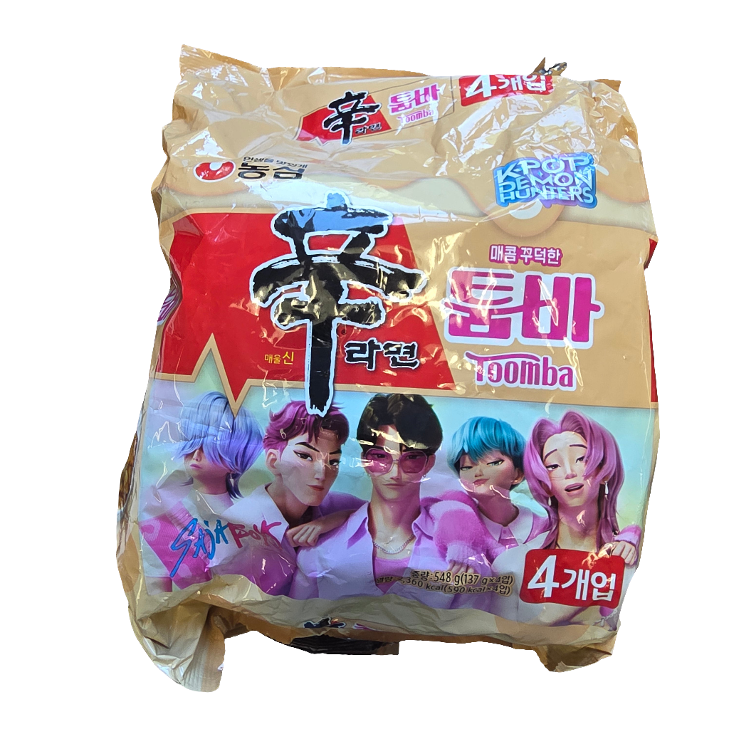 Nongshim KPop Demon Hunters Shin Ramyun Tomba Spicy (4 x 134 g) – Aneka ...