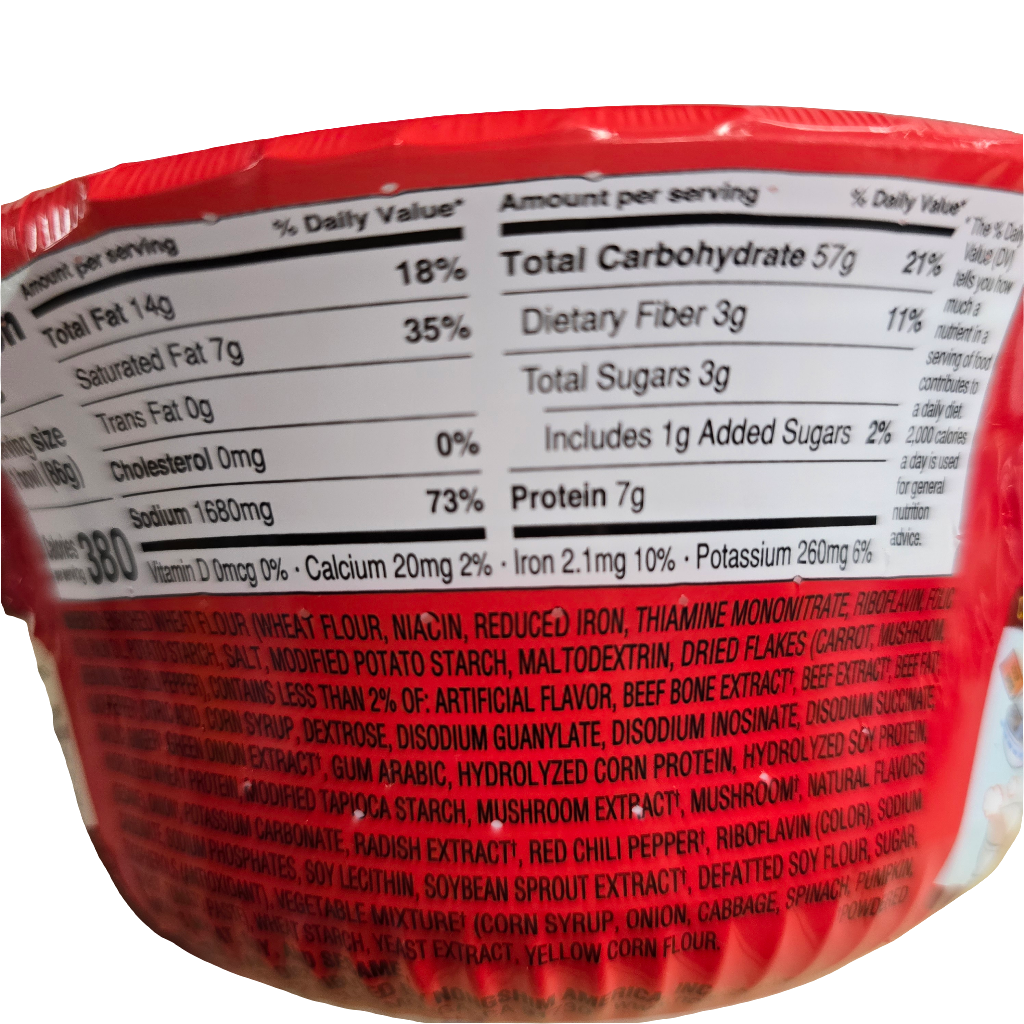 Nongshim Shin Spicy Noodle Bowl Bowl Gourmet 86 g – Aneka Market