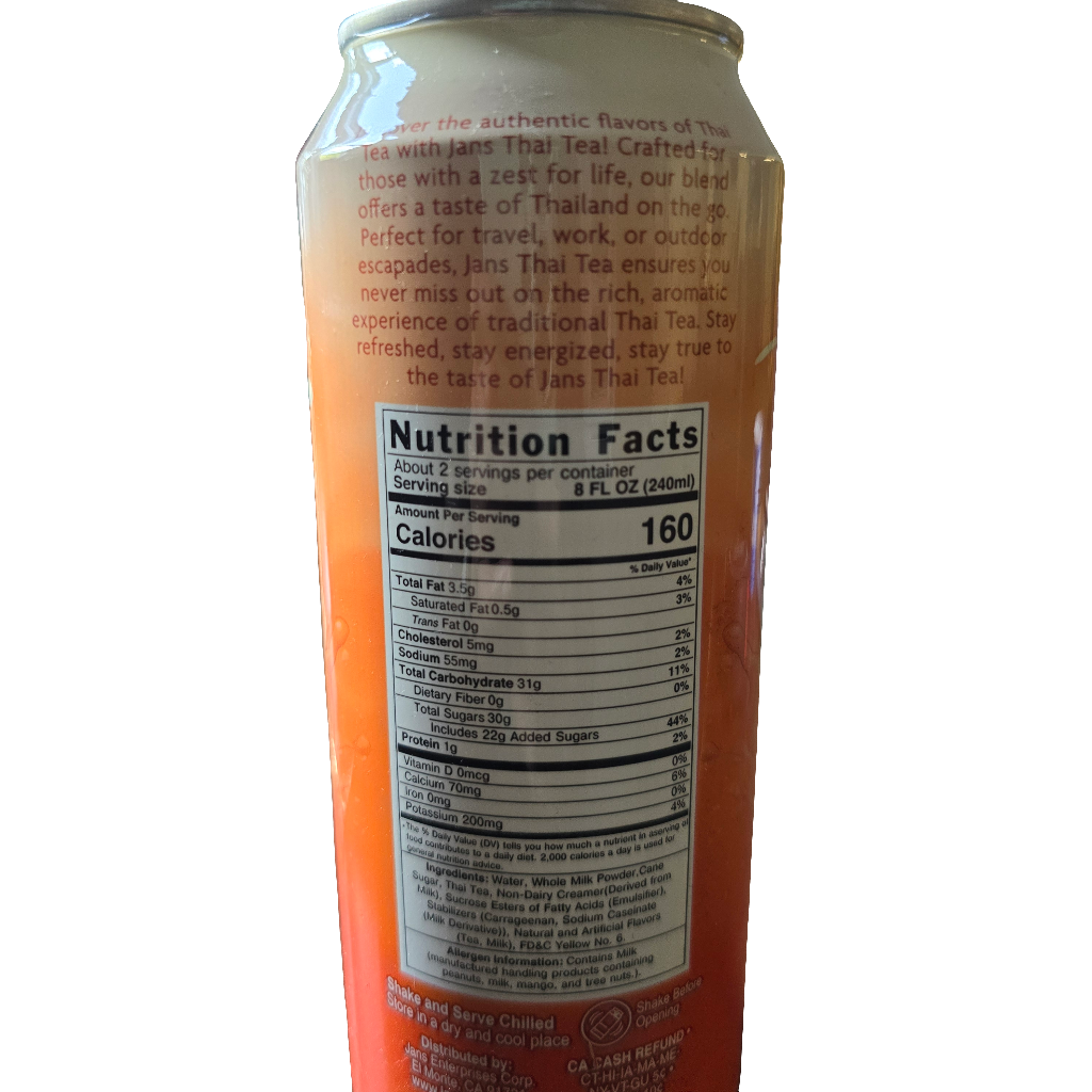 Jans Thai Milk Tea Drink 16.56 Oz – Aneka Market