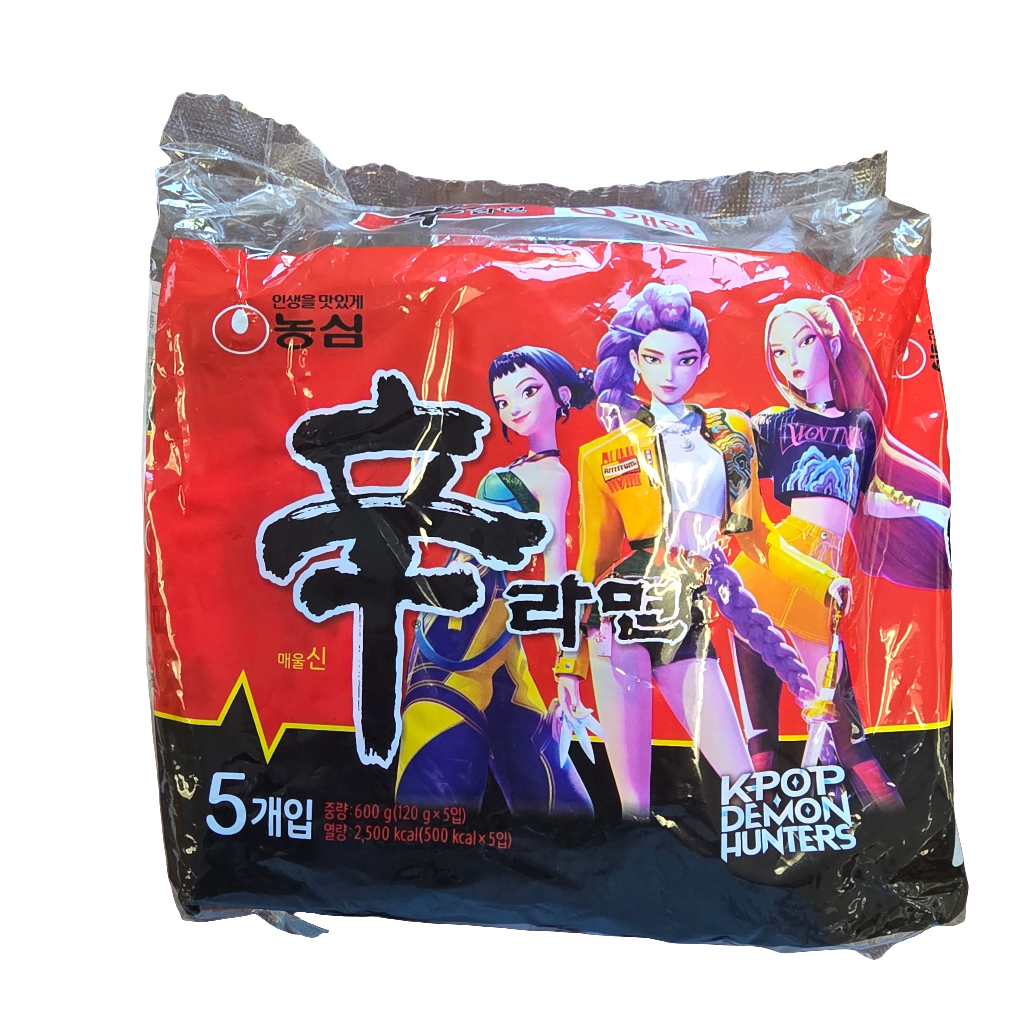 Nongshim KPop Demon Hunters Premium Shin Ramyun Noodle (5 x 122 g ...