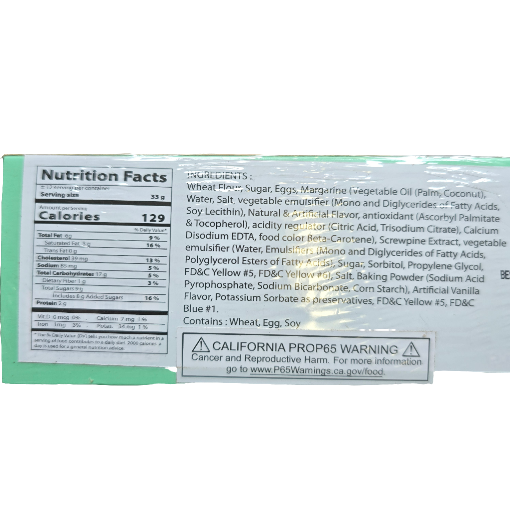 Monica Layer Cake Pandan Flavor 410 g – Aneka Market