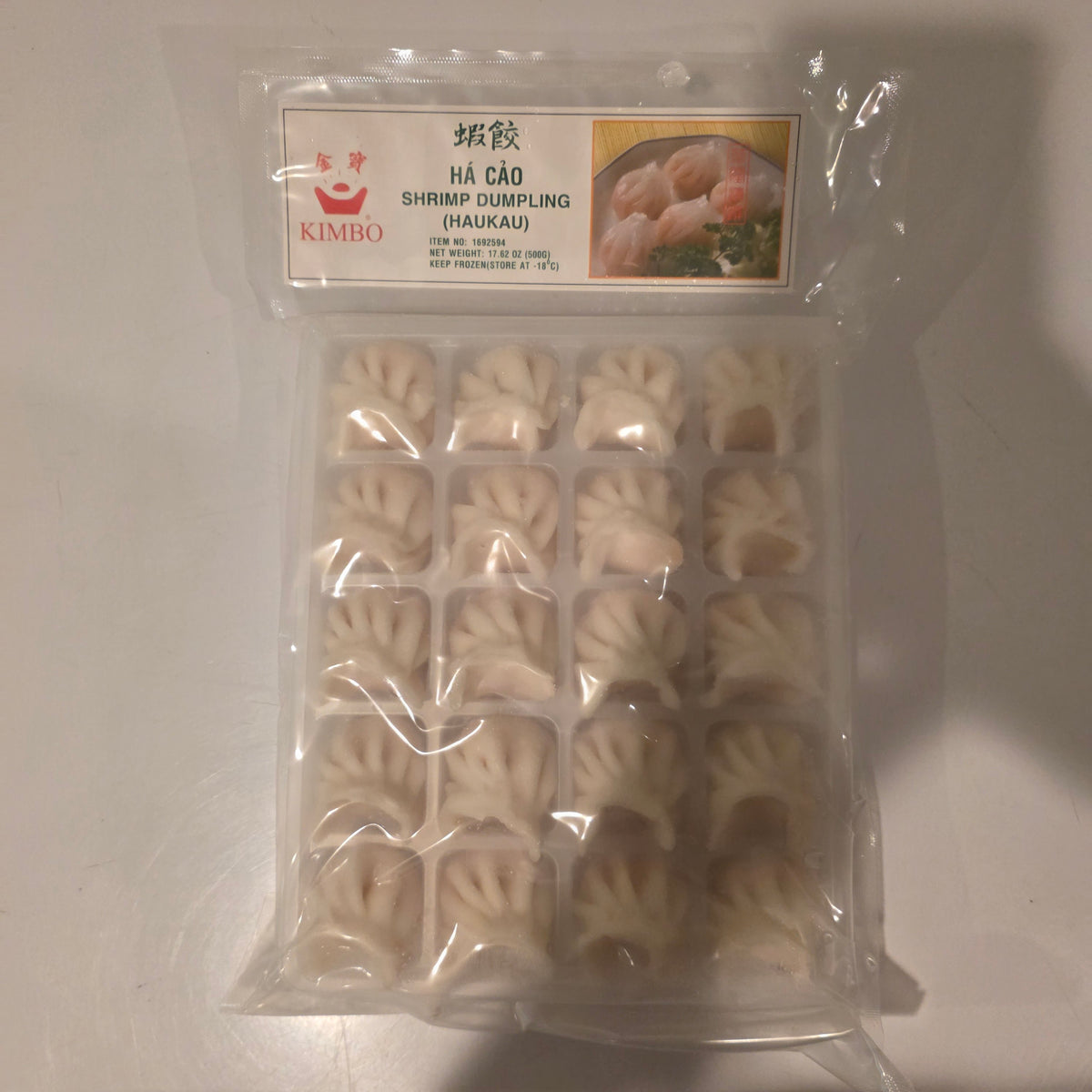 Kimbo Shrimp Dumplings Haukau 20 pcs Frozen 500 g (17.62 Oz) – Aneka Market