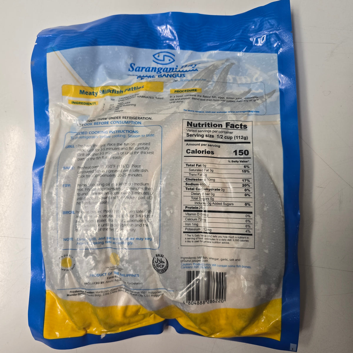 Sarangani Bay Boneless Marinated Baby Bangus (milkfish)400-648g – Aneka ...