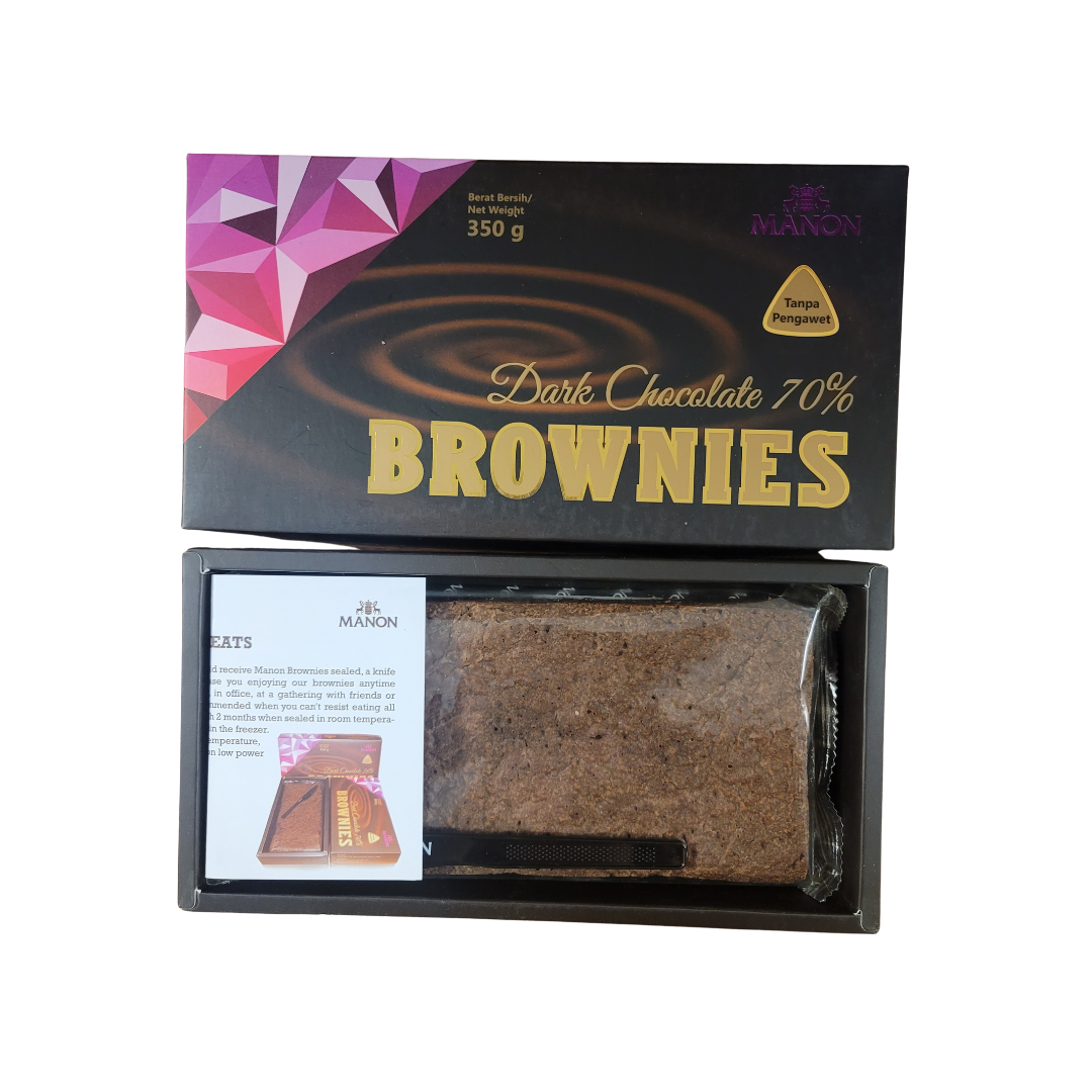 Manon Brownies Dark Chocolate Original 350 g – Aneka Market