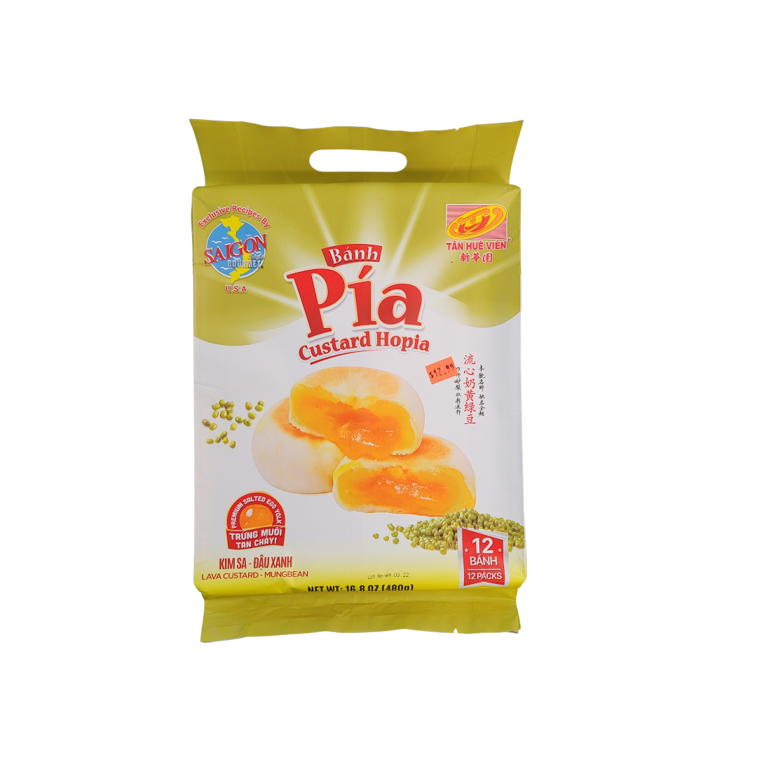 Hopia Cake Banh Pia Lava Custard Mungbean 12 Counts (480 g) – Aneka Market